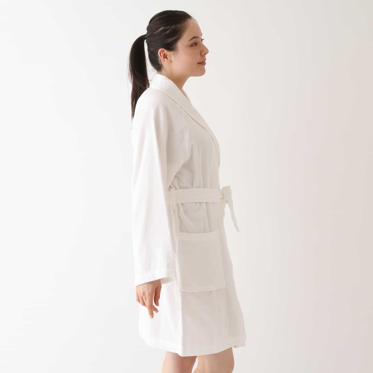 極薄やわらかショートローブ（ユニセックス）（RRZ12406）-UCHINO-UCHINO Online Shop